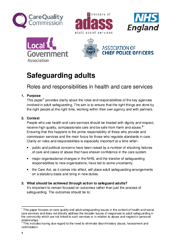 (PDF) Safeguarding adults