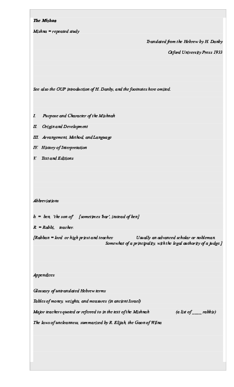 (DOC) the Mishna Law books 1 and 2 | Peter Thompson - Academia.edu