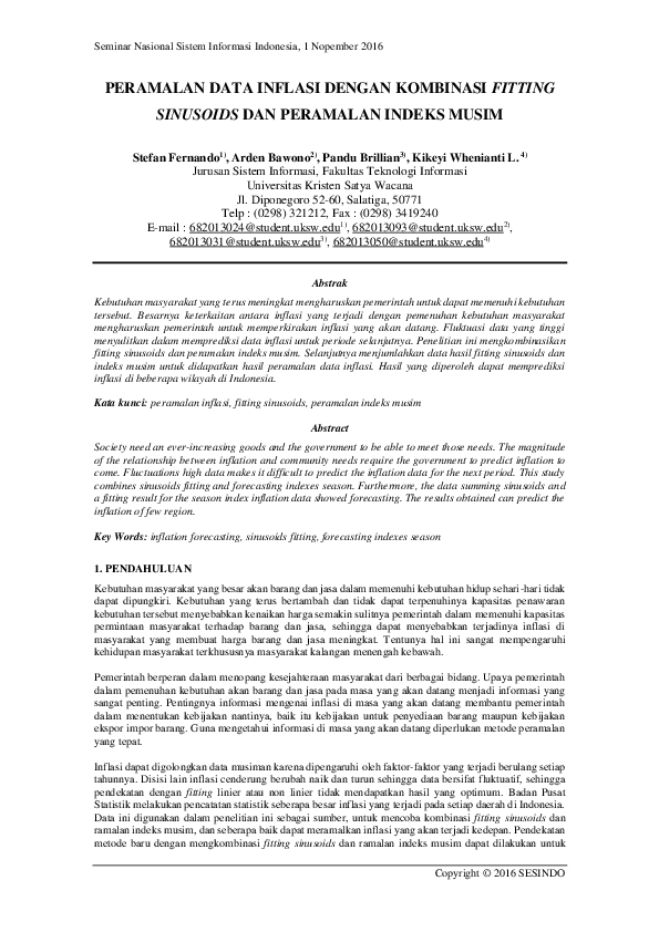 (PDF) PERAMALAN DATA INFLASI DENGAN KOMBINASI FITTING SINUSOIDS DAN ...
