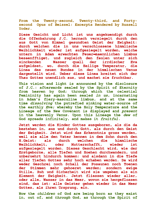 (PDF) FROM EPHRATA - BRIEF EXCERPTS BY CONRAD BEISSEL | Radiant Ra ...