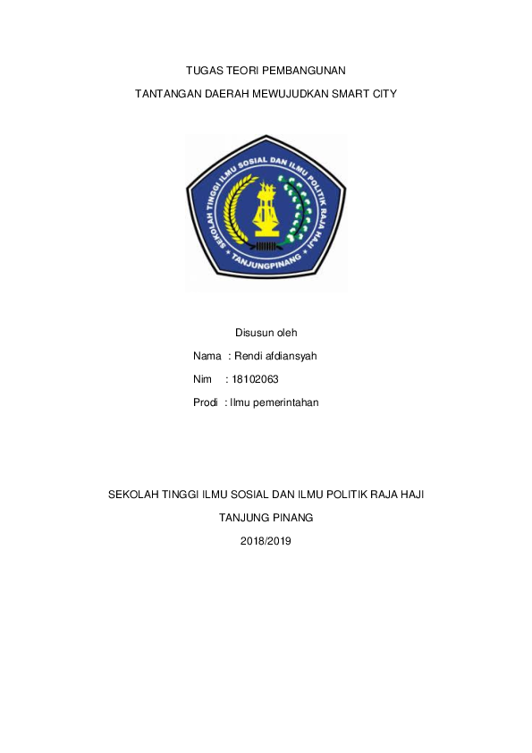 (DOC) teori pembangunan smart city ( Rendi afdiansyah).docx