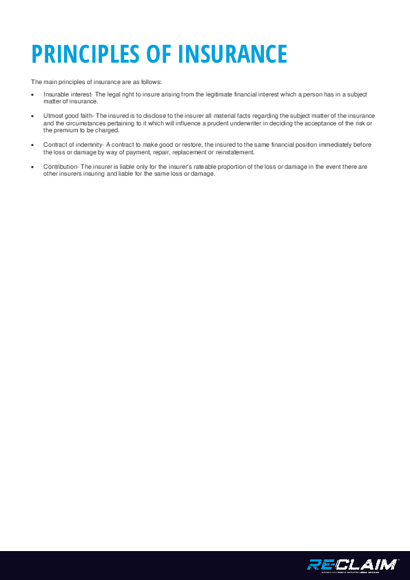 (PDF) PRINCIPLES OF INSURANCE