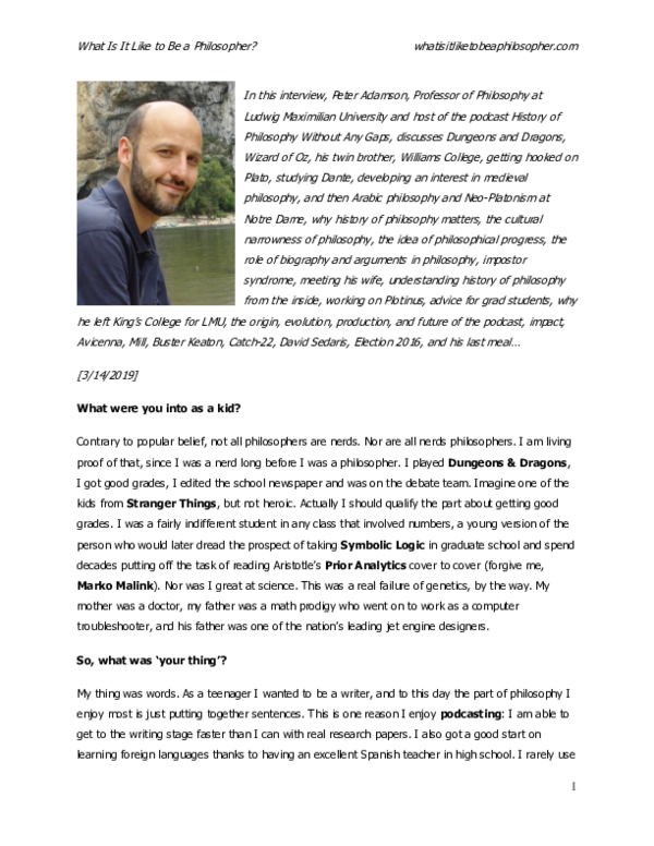 (PDF) Peter Adamson interview