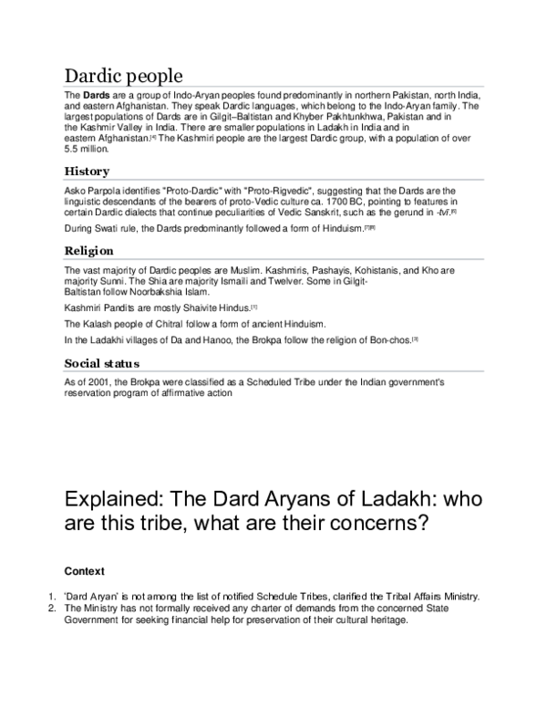 (DOC) Dardic people