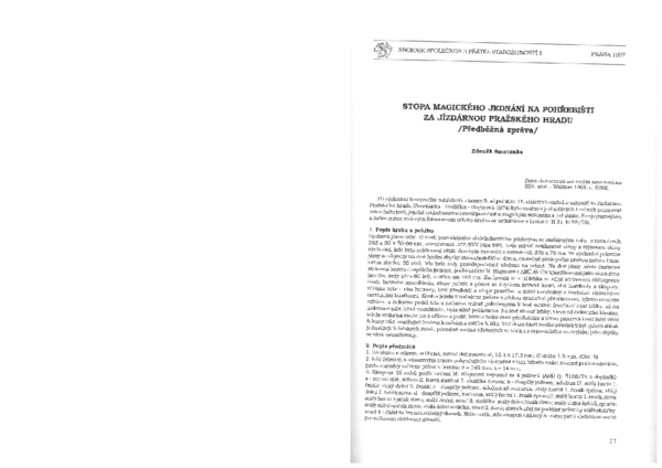 (PDF) Zdeněk Smetánka: Stopa magického jednání na pohřebišti za ...