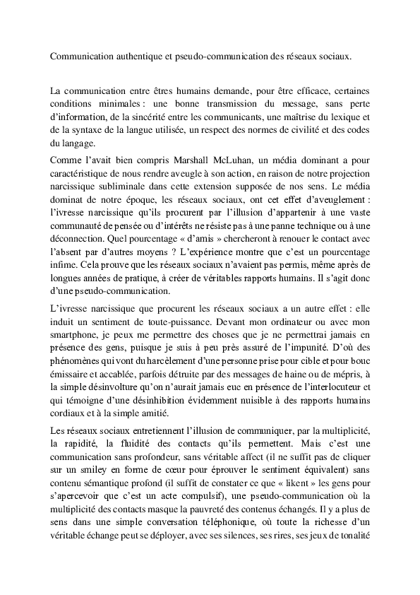 Doc Communication Authentique Et Pseudo Docx
