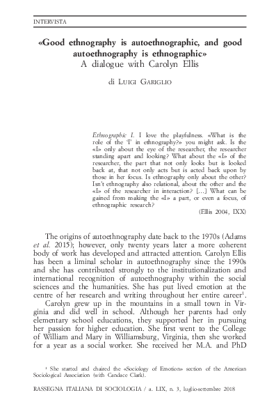 (PDF) Good ethnography is autoethnographic, and good autoethnography is ethnographic» A dialogue ...