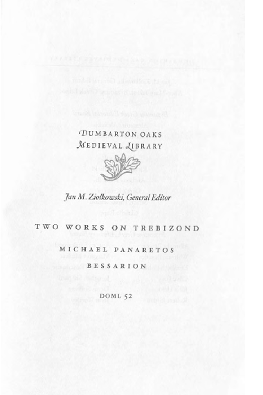 (PDF) Two Works on Trebizond
