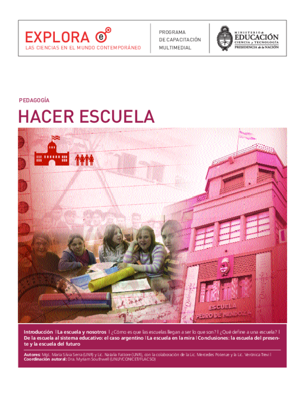(PDF) HACER ESCUELA PEDAGOGÍA