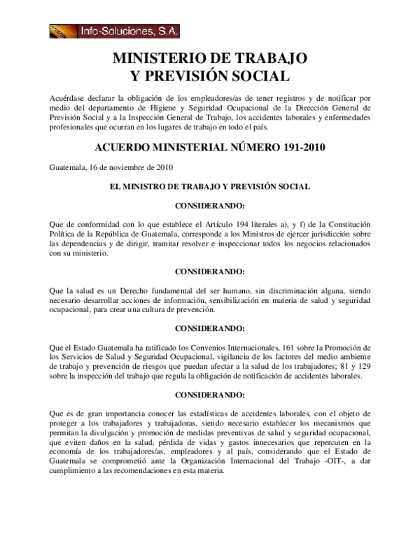 (PDF) Ministerio de trabajo y prevision social