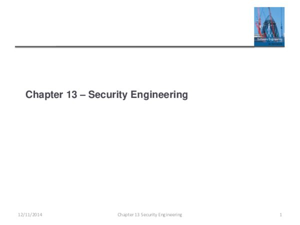 Ppt Ch13 Security Engineering Lﾃｪ Vﾄハ Thu蘯ｭn Academia Edu