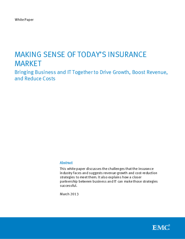 (PDF) TSC Direct: MAKING SENSE OF TODAY'S INSURANCE MARKET Bringing ...