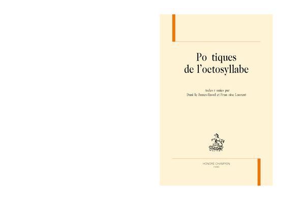 (PDF) « L’octosyllabe et la patine du temps dans "Les Eschés amoureux ...