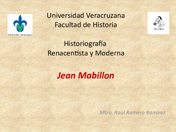 (PPT) Jean Mabillon PP