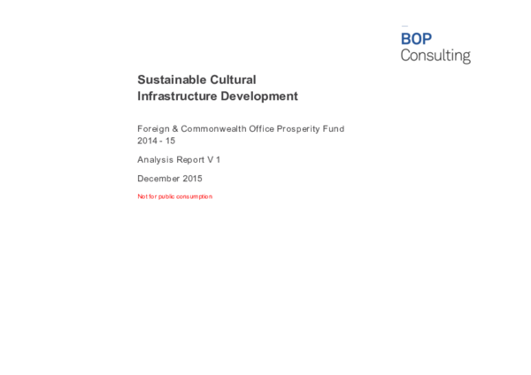 (PDF) Sustainable Cultural Infrastructure Development