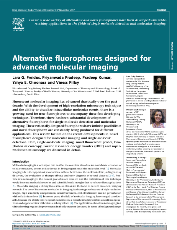 (PDF) Alternative fluorophores designed for advanced molecular imaging