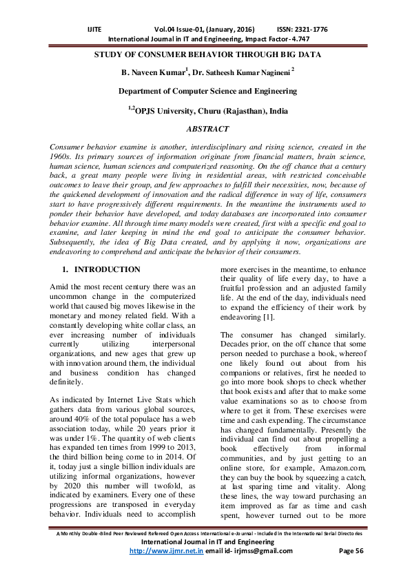 Exploring Electricity Consumer Behavior Using Big Data