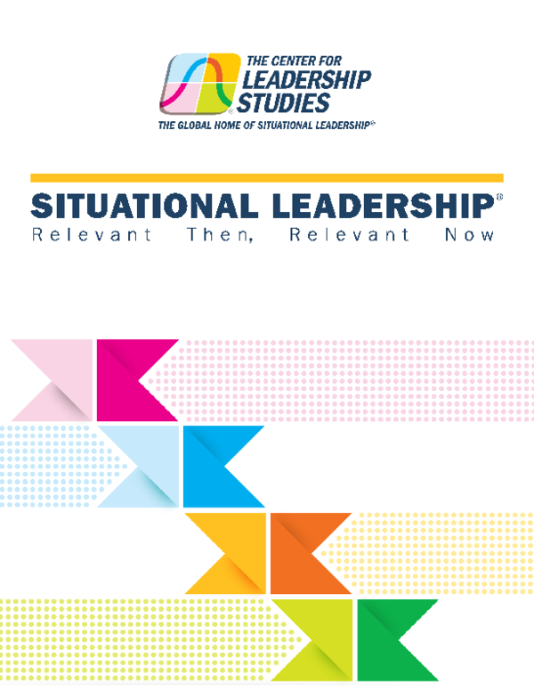 (PDF) SITUATIONAL LEADERSHIP