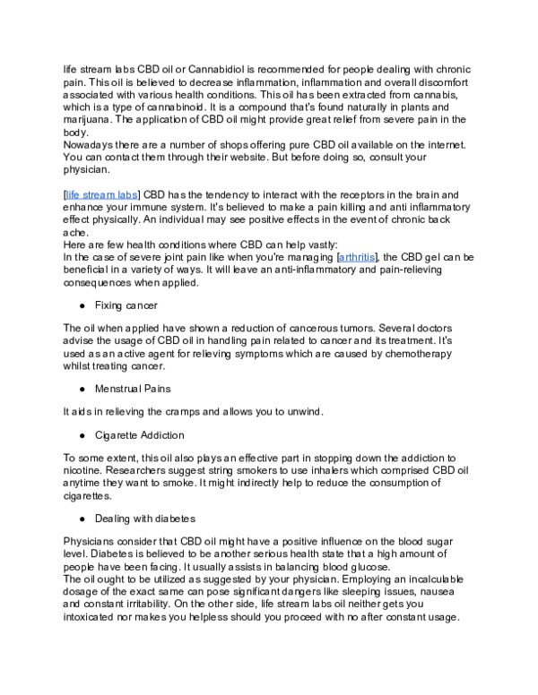 (PDF) Life Stream Labs