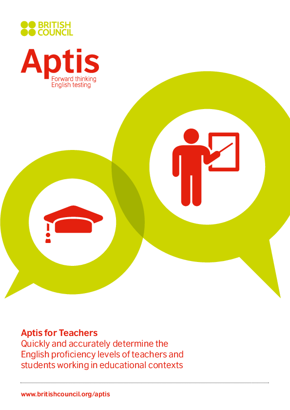 (PDF) Aptis for Teachers Quickly and accurately determine the English ...