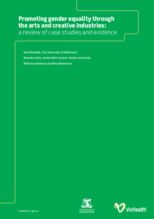 (PDF) Promoting gender equality through the arts and creative ...