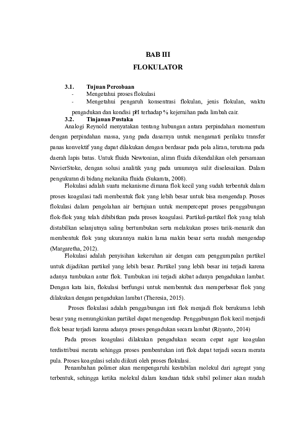 (DOC) Flokulator