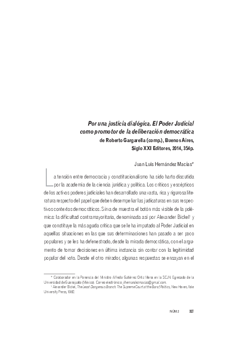 Pdf Por Una Justicia Dialógica De Roberto Gargarella Comp Buenos