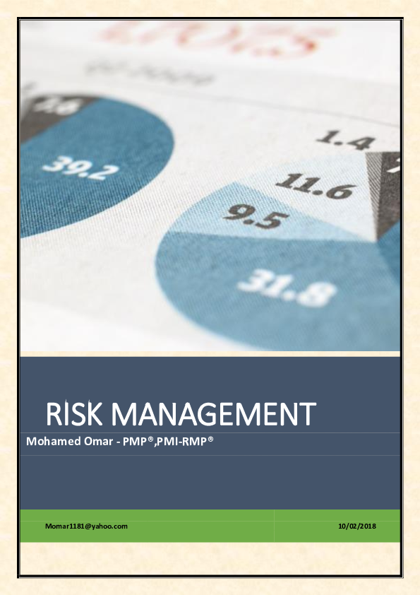 (PDF) Summary of risk management as per PMI