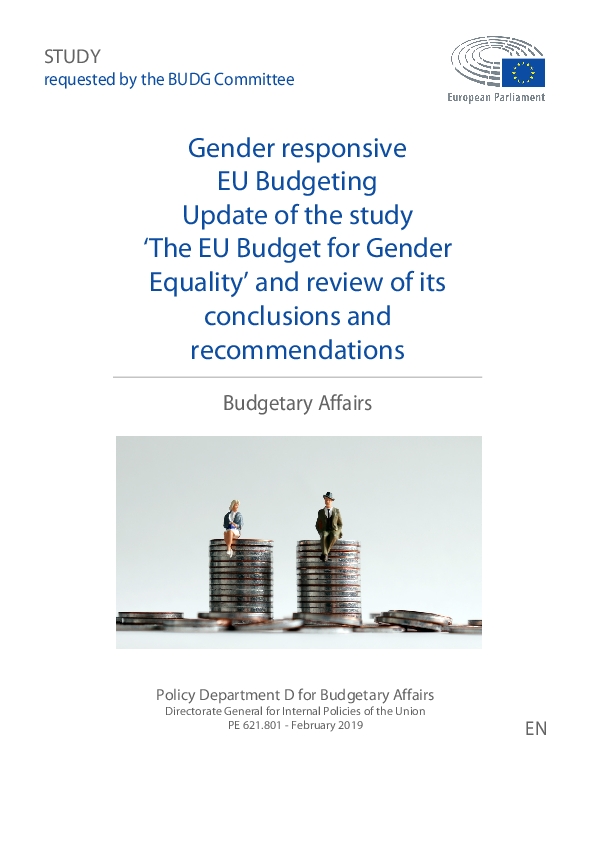 (PDF) Gender responsive EU Budgeting Update of the study 'The EU Budget ...