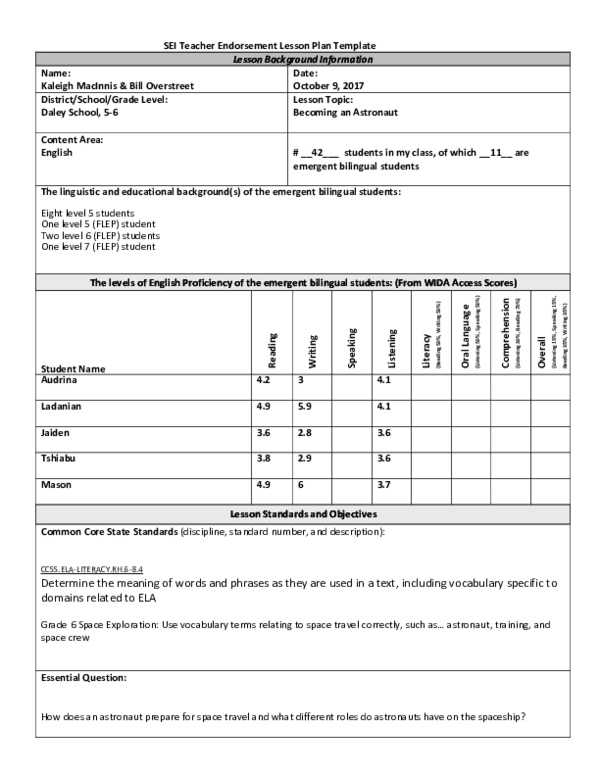 (DOC) Revised Lesson Plan