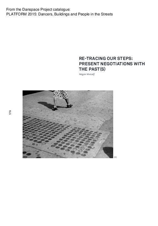 (PDF) Re-Tracing our Steps: Present Negotiations with the Past(s)