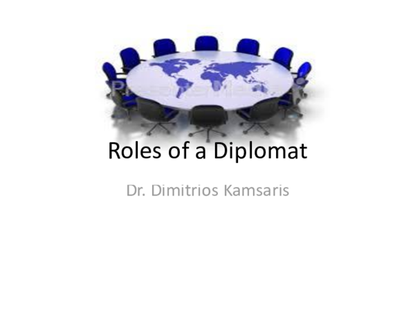 (PPT) Roles of a Diplomat