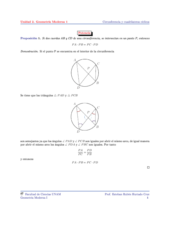 (PDF) Unidad 2. Geometría Moderna 1