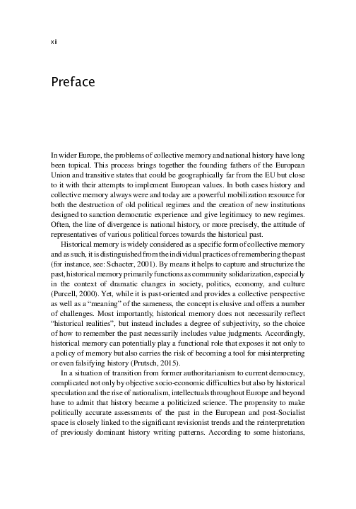 (PDF) Memory, Identity, and Nationalism in European Regions