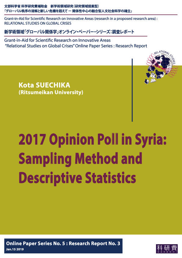 2017 Opinion Poll in Syria: Sampling Method and Descriptive Statistics