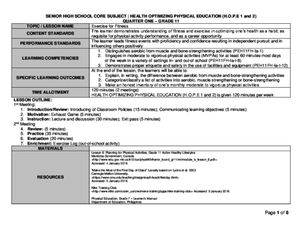 (PDF) Physical Education and Health