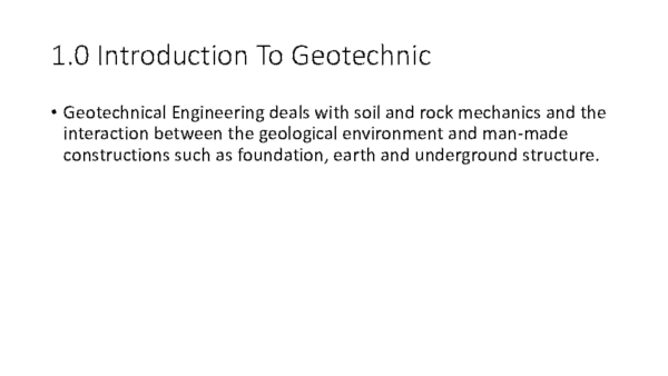 (PPT) Introduction To Geotechnic (1)