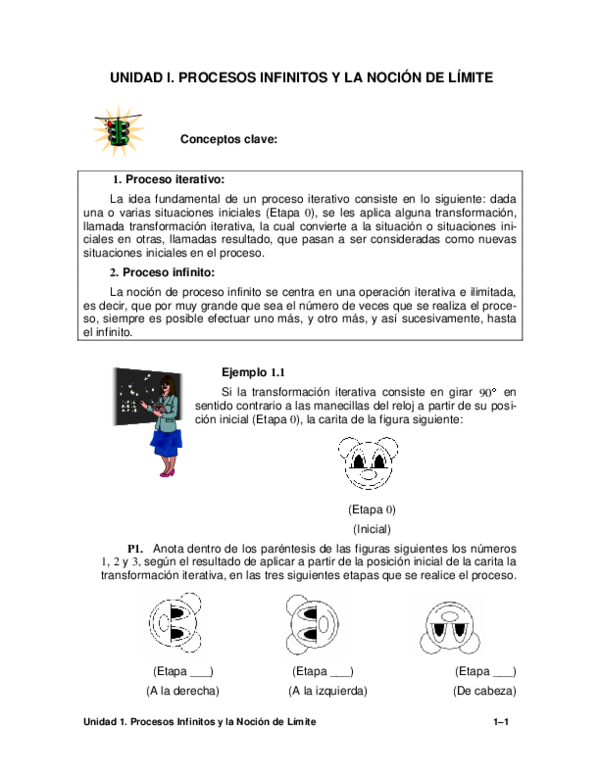 (PDF) Unidad 1. Procesos Infinitos y la Noción de Límite 1-1 UNIDAD I ...