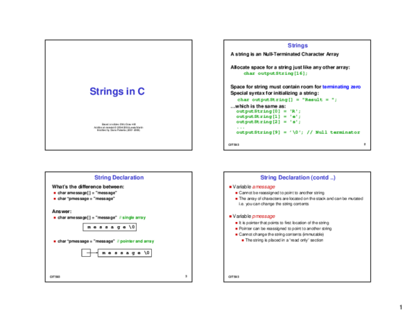 (PDF) Strings in C