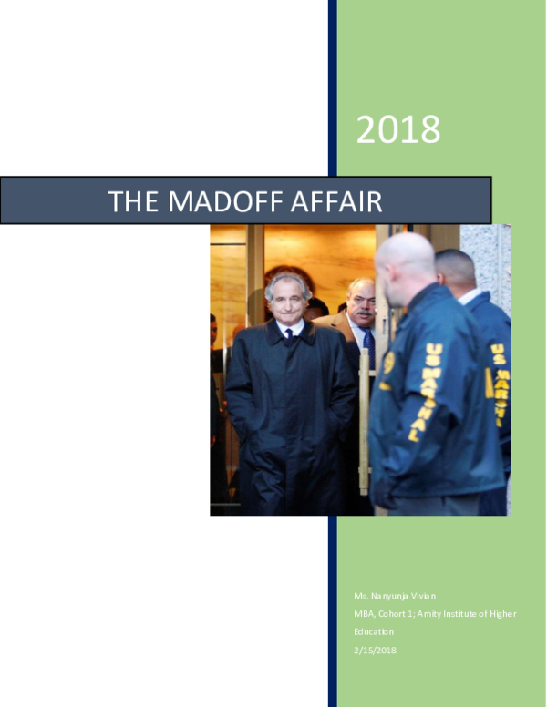 (DOC) THE MADOFF AFFAIR