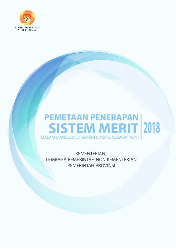 (PDF) Pemetaan Penerapan Sistem Merit dalam Manajemen Aparatur Sipil Negara