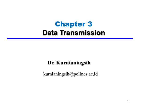 (PDF) Chapter 3 Data Transmission