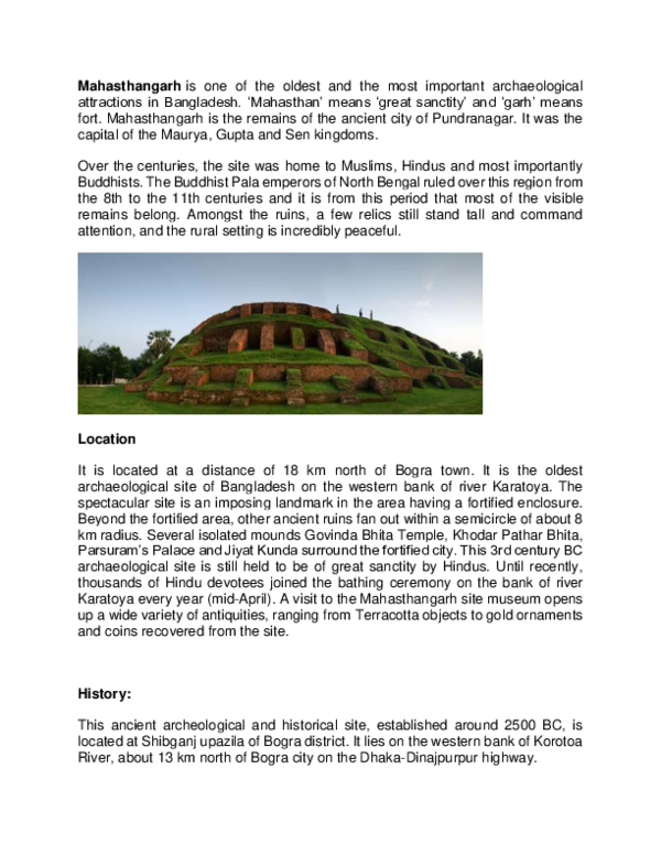 (DOC) Mahasthangarh
