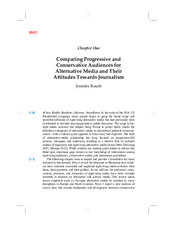 (PDF) Comparing Progressive and Conservative Audiences for Alternative ...