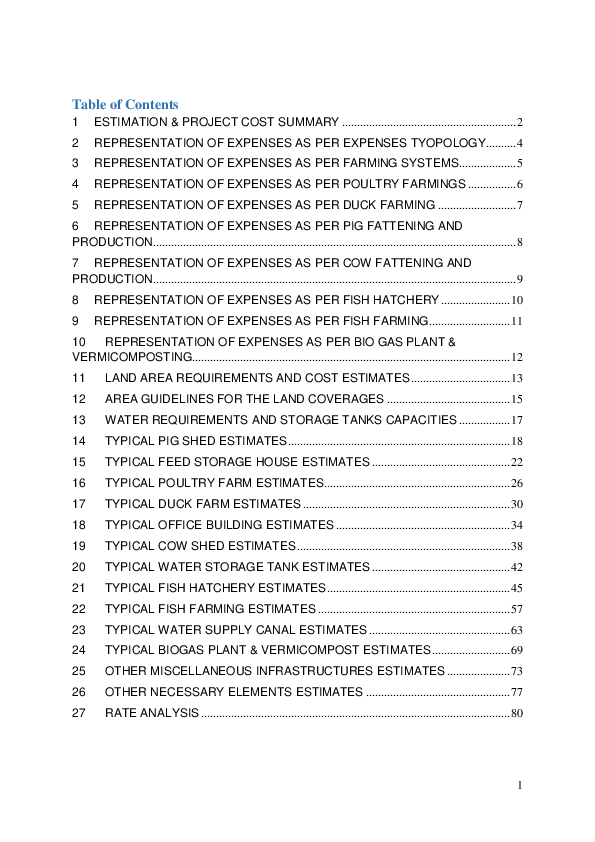 (PDF) Final Estimation report Updated