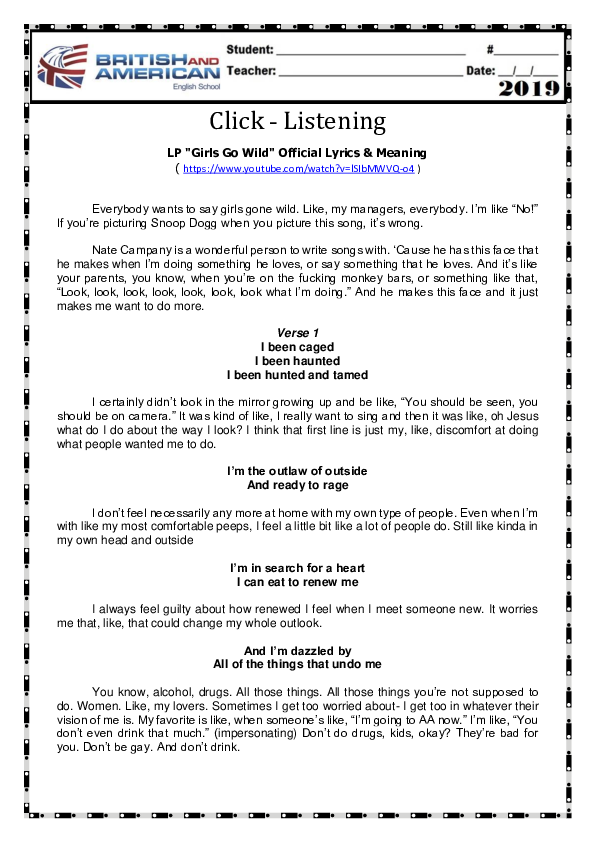 (DOC) Click - Listening