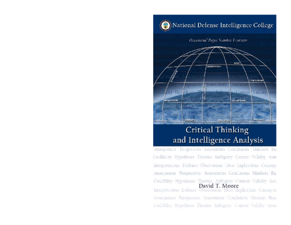 (PDF) Critical Thinking and Intelligence Analysis(5)