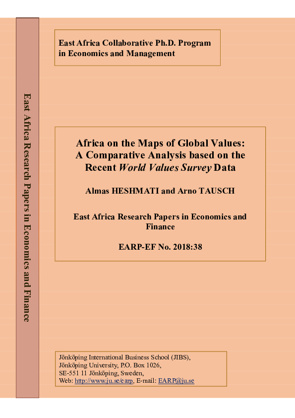 (PDF) Africa on the maps of global values. Comparative analyses, based ...