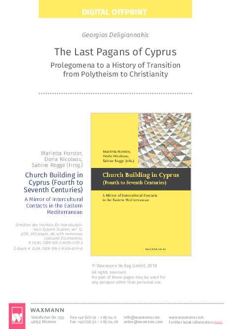 (PDF) The last pagans of Cyprus: prolegomena to a history of transition ...