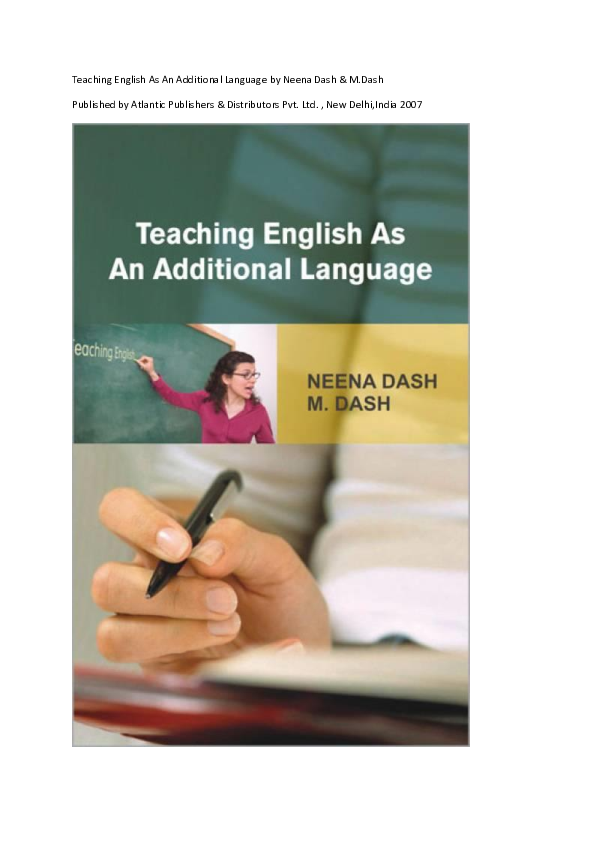 (PDF) Teaching English As An Additional Language